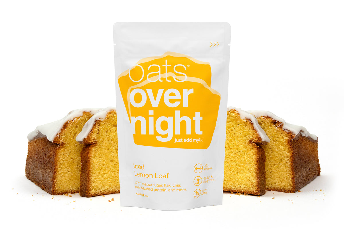 Iced Lemon Loaf Overnight Oats Protein Shake