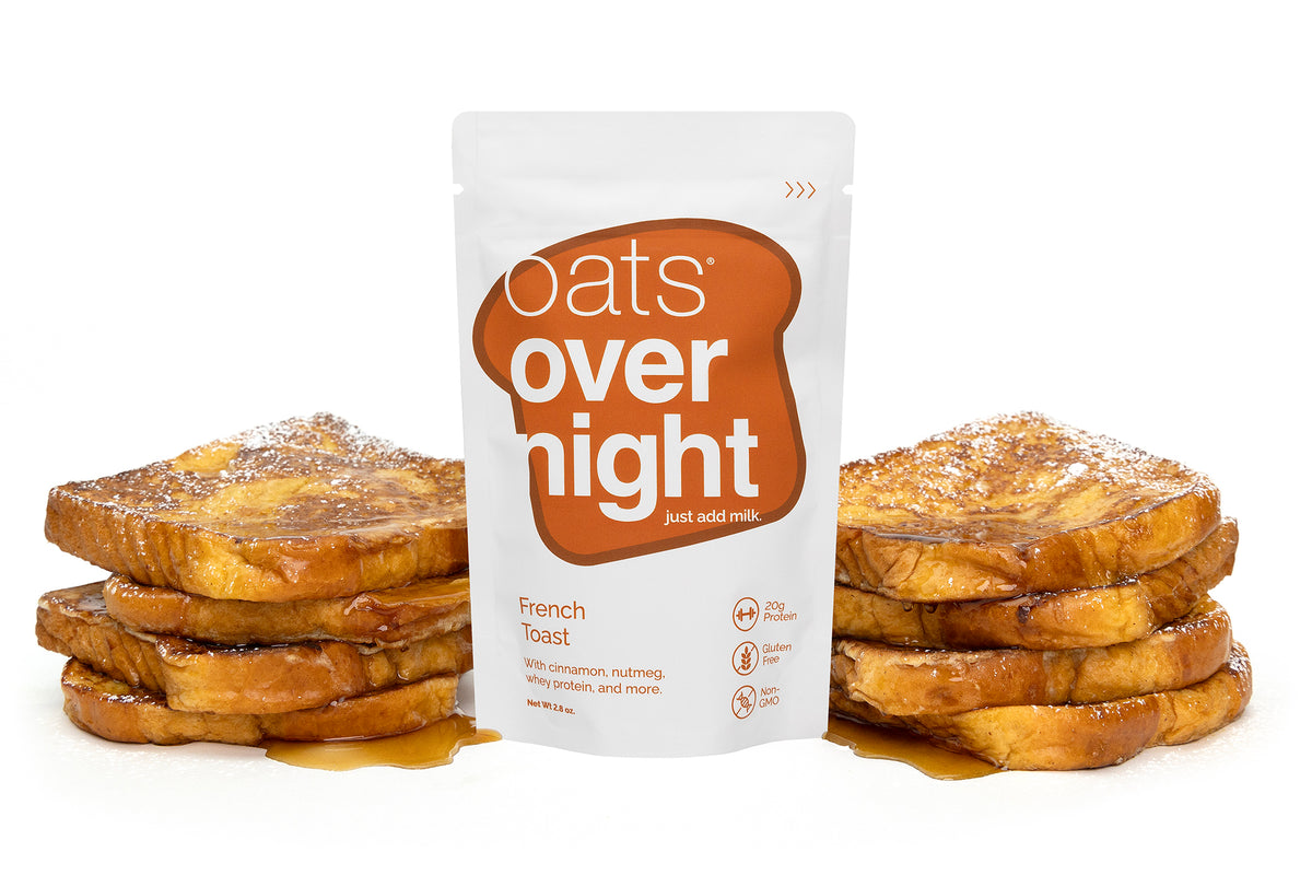 French Toast Overnight Oats Shake - High Protein, Low Sugar
