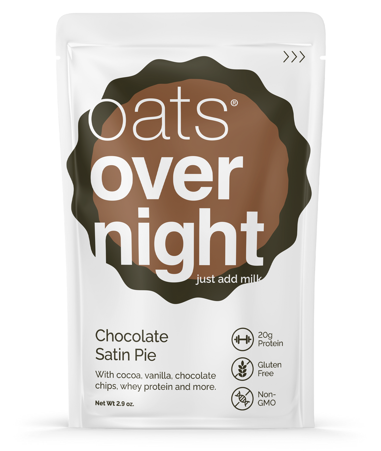 Chocolate Satin Pie - Protein Overnight Oats Shake