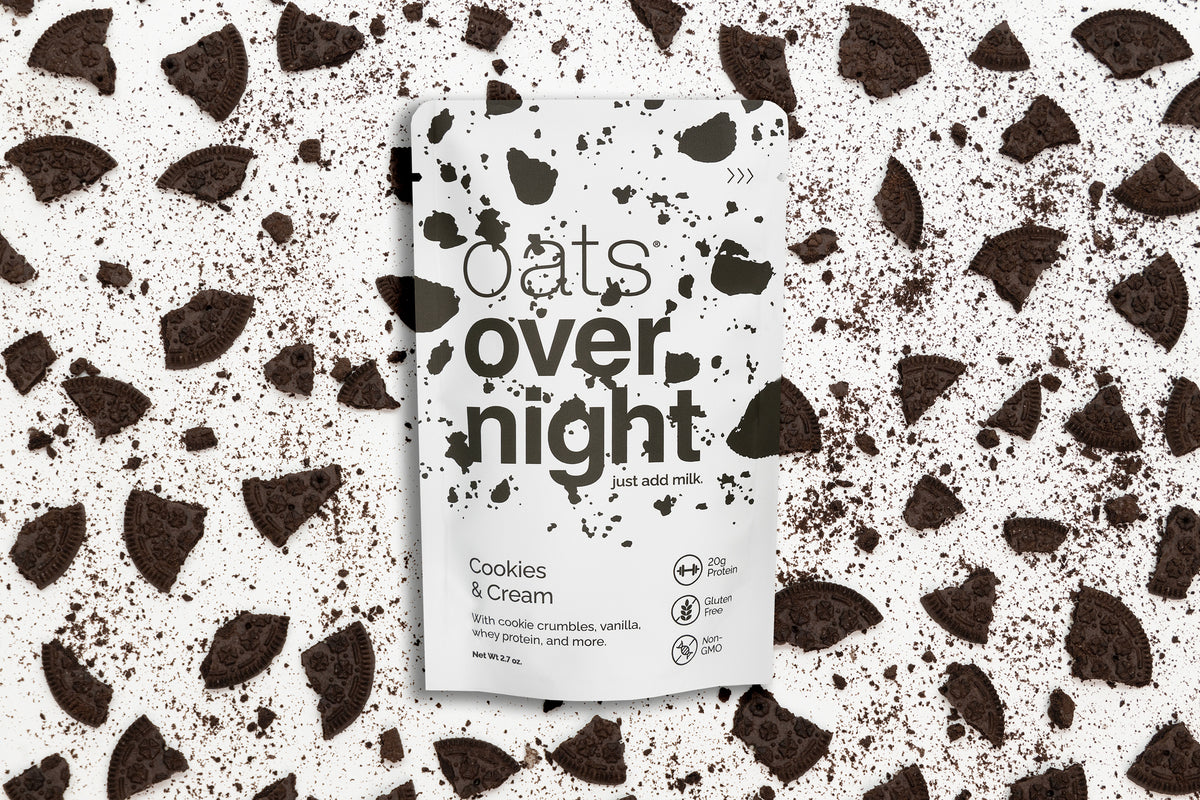 Cookies & Cream Overnight Oats Shake - High Protein, Low Sugar