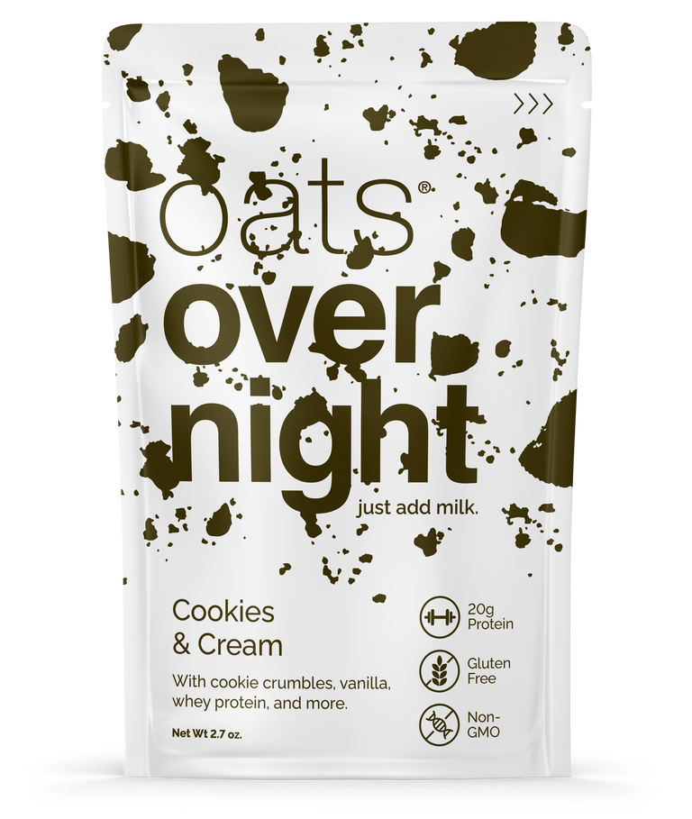 Cookies & Cream Overnight Oats Shake - High Protein, Low Sugar